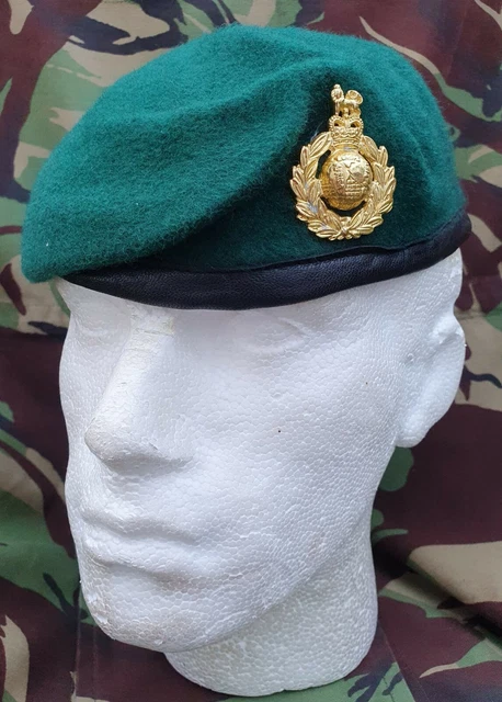 ROYAL MARINES BERET And Brass Cap Badge (New) £26.50 - PicClick UK