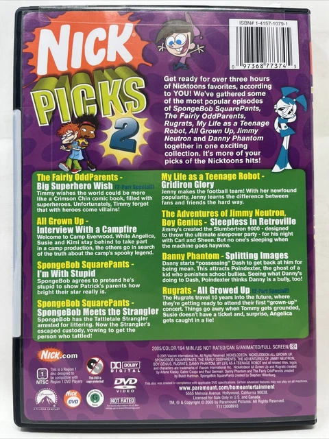 NICK PICKS - Vol. 2 (DVD, 2005) Free Canadian Shipping $5.10 - PicClick CA