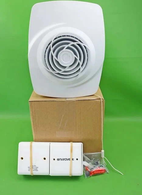 ENVIROVENT EFHT2S-STD-SELV FILTERLESS Extractor Fan 12V white colour ...