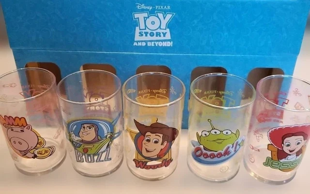 DISNEY TOY STORY Glass Set Buzz Woody Jessie Little Green Men Tokyo ...