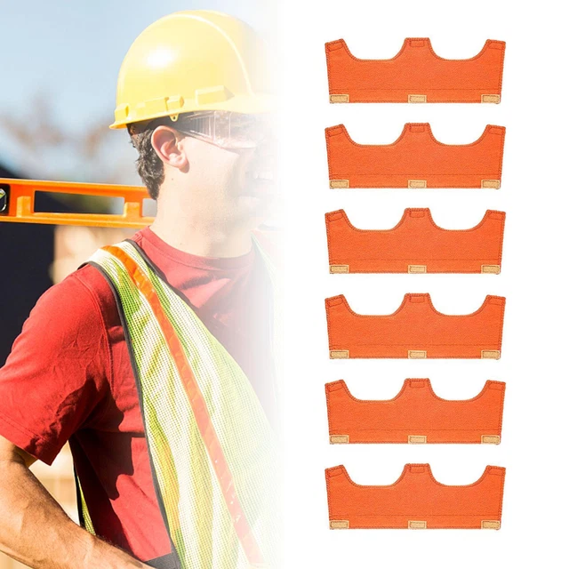 6PCS SAFETY HELMET Sweatbands Hard Hat Headbands Comfort Washable ...