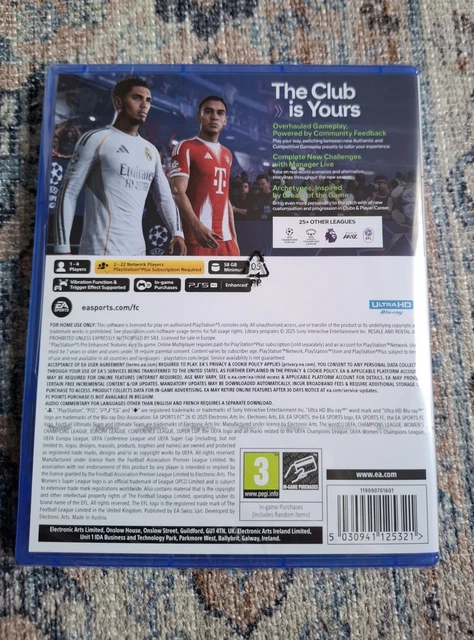 EA SPORTS FC 26 PS5 Disc Pre-Order Release Date 26/09/25 Free Fast ...