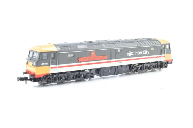 MINITRIX N GAUGE - Intercity Class 47 Diesel Locomotive 47487 w/Etched ...