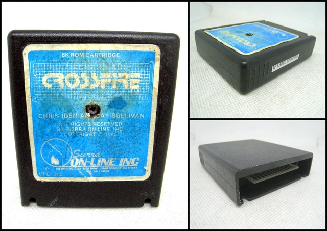 ATARI 400/800/XL/XE VIDEO Game Cartridge - Crossfire (Sierra 1983) $20. ...