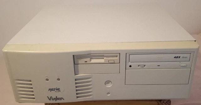 VIGLEN GENIE P3 500 Vintage Desktop - 500mhz CPU - 20gb HD - 320mb Ram ...