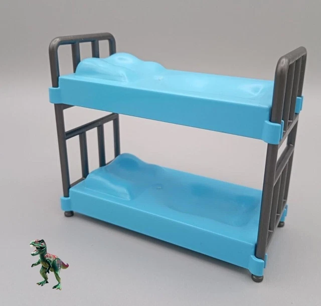 PLAYMOBIL LITERA AZUL cama catre cabaña fuerte fort western 3176 3386 ...