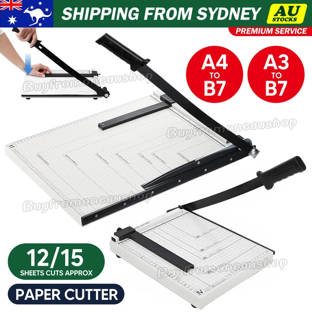 PREMIUM PAPER PHOTO Cutter Cut Portable Guillotine Knife Trimmer Office ...
