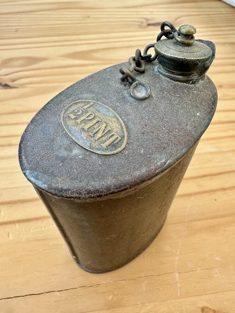 RARE ANTIQUE WW1 Military Half Pint Water Canteen Flask Bottle 1918 ...