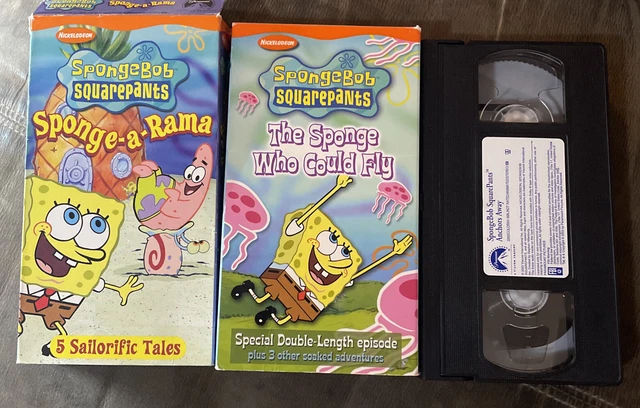 SPONGEBOB SQUAREPANTS VHS Lot of 3 (VHS 3-Tape) - A-Rama/Could Fly ...