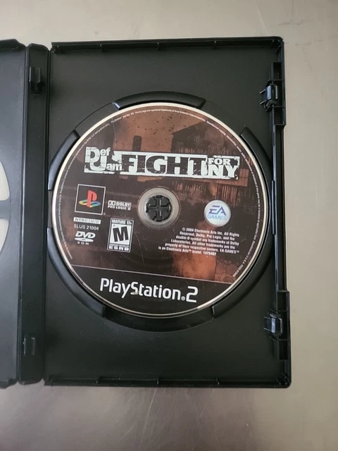 PLAYSTATION 2, PS2 Def Jam Fight For NY Old Game Stop Cover testé et ...