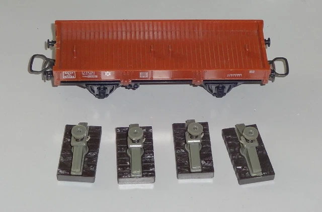 JOUEF HO WAGON avec 4 vérins de stabilisations pour grue Cockerill 85T réf 6963 EUR 18,00 ...