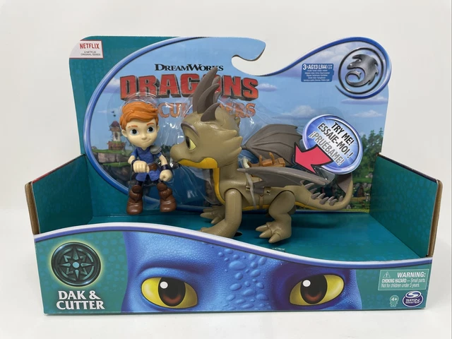 DREAMWORKS DRAGONS RESCUE Riders, Dak and Cutter, Playset Figures with ...