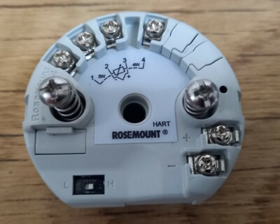 ROSEMOUNT 644HANA TEMPERATURE Transmitter PT100_385 4 wire type 24Vdc 4 ...