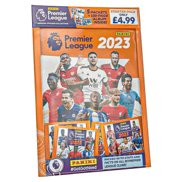 PANINI PREMIER LEAGUE 2023 Sticker Collection Starter Pack Album Packs ...