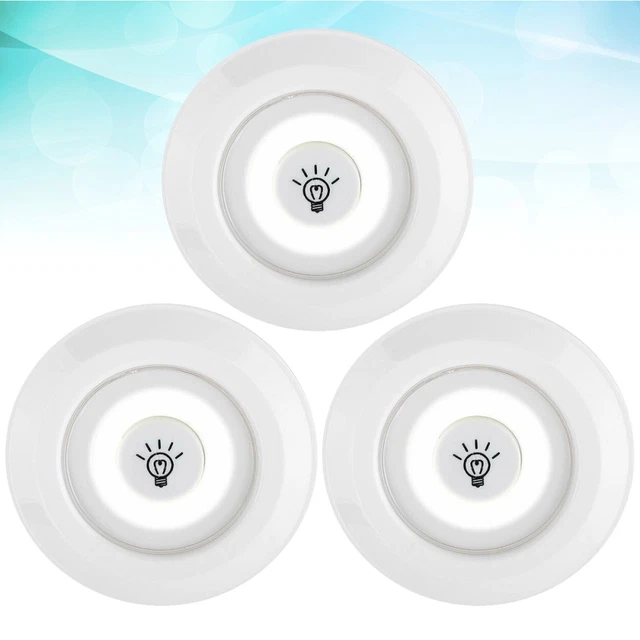 PAT LIGHT TAP Wardrobe Light Cabinet Light Round Led Night Light £14.69 ...