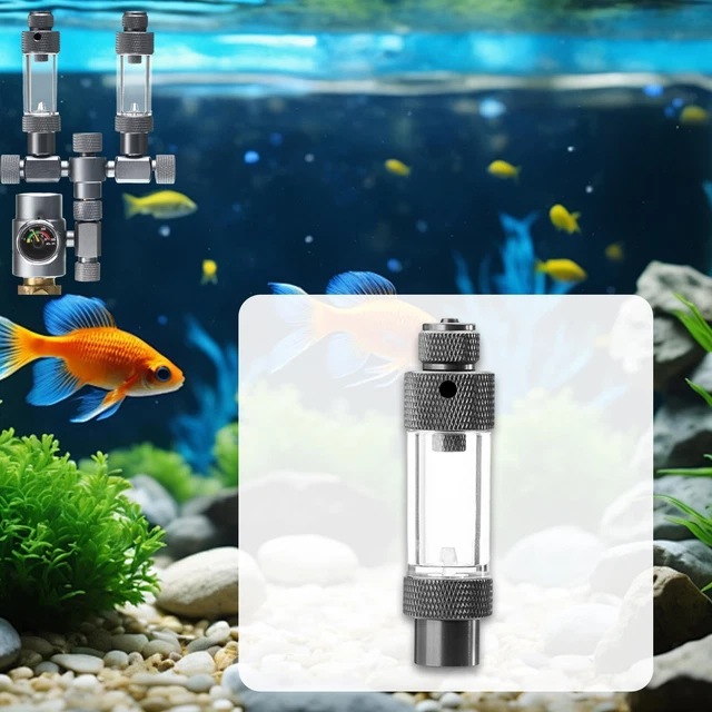 CO2 BUBBLE COUNTER with Valve for CO2 Generator Regulator for Aquarium ...