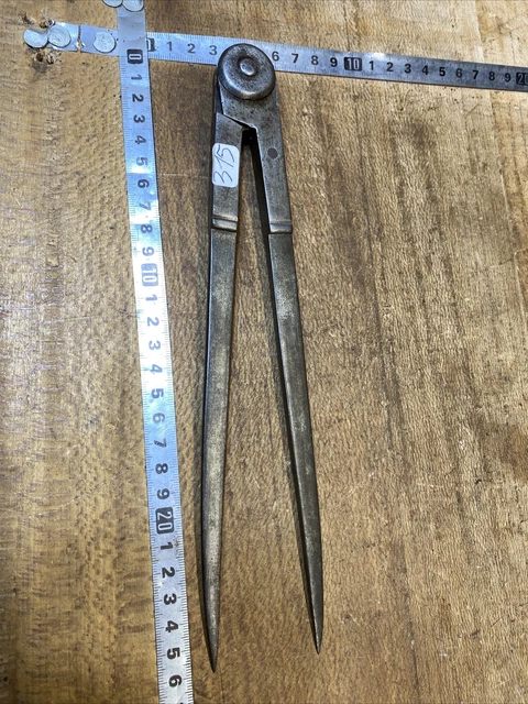N°315 OLD TOOL compass , OUTIL ANCIEN, COMPAS A Pointes Décors EUR 30 ...