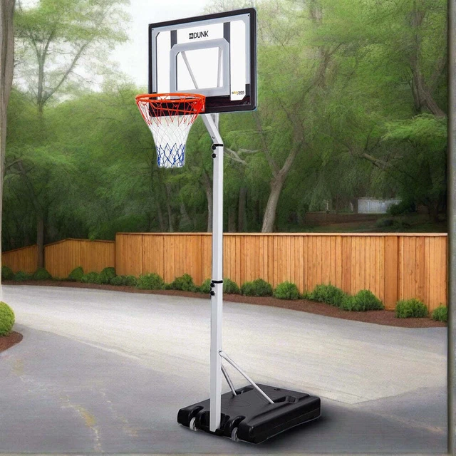 PORTABLE BASKETBALL HOOP Stand System Height Adjustable Net Ring Kids ...