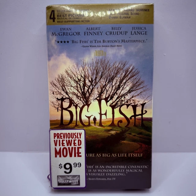 BIG FISH VHS Movie Tim Burton Brand New Factory Sealed £8.88 - PicClick UK