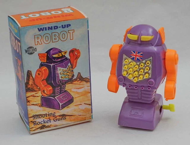 RARE 1960/70S HONG KONG WIND UP ROBOT W ORIGINAL BOX £49.99 - PicClick UK
