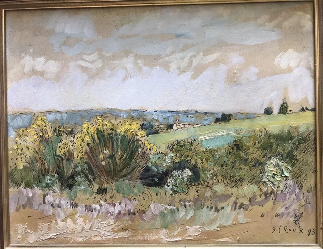 GASTON LOUIS ROUX 1904-1988 Huile Sur Toile Signé Seynes 1983 EUR 400 ...