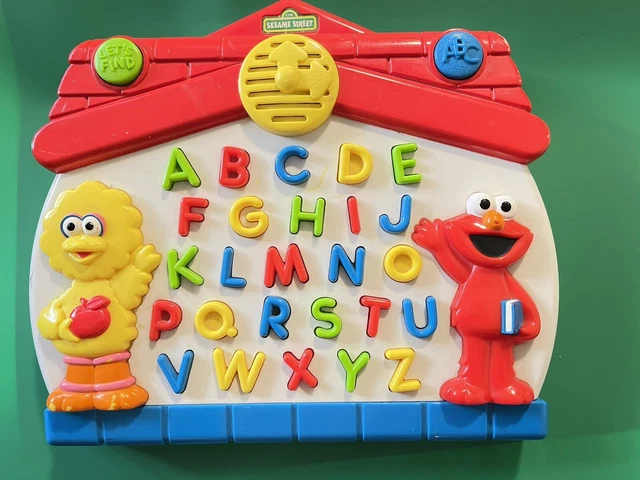 VINTAGE TYCO SESAME Street Let’s Find ABC Learning Toy Big Bird Elmo ...