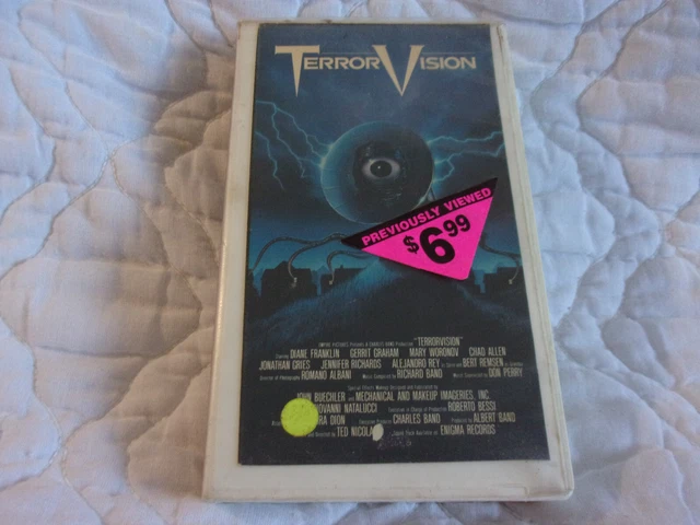 TERRORVISION VHS LIGHTNING Video 80'S Sci-Fi Monster Horror Comedy ...