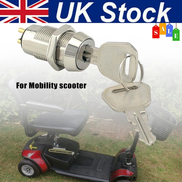 MOBILITY SCOOTER SPARE on/off ignition switch 2 key For Pride ...