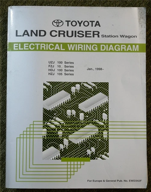 TOYOTA LANDCRUISER J10 elektrische Schaltpläne Wiring Diagrams HDJ100 HZJ105 UZJ EUR 89,00 ...