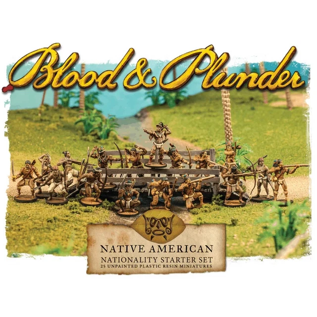 BLOOD & PLUNDER Native American Nationality Starter Set (25 Plastic ...