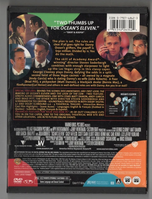 # B 244 Ocean's Eleven DVD Used $7.99 - PicClick CA