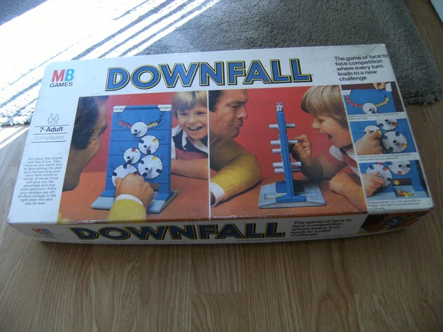 VINTAGE 1977 MB Milton Bradley Downfall Board Game - Complete £10.00 ...