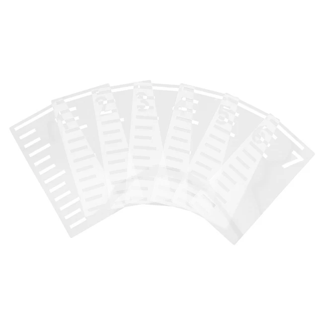 7 PCS HEIGHT Chart Stencil Fabric Measuring Scale Template Drawing ...