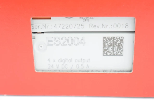 BECKHOFF ETHERCAT-KLEMME 4-KANAL-DIGITAL-AUSGANG ES2004 ( ES 2004 ) EUR ...