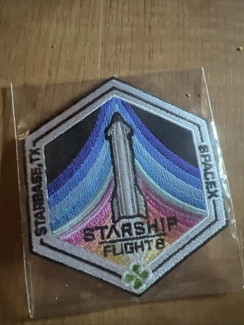 AUTHENTIC SPACEX STARSHIP Test Flight 8 Space Launch Mission Patch $42. ...