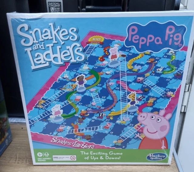 HASBRO SNAKES AND Ladders: Peppa Pig Edition Board Game for Kids Ages 3 ...