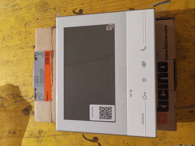 BTICINO 344612 VIDEOCITOFONO schermo 7" touch screen CLASSE 300 V13E ...