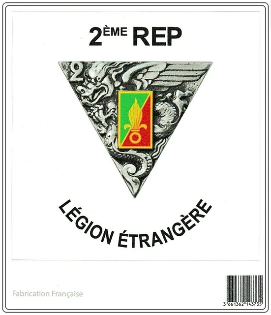 2°REP INSIGNE RÉGIMENT - Autocollant militaire parachutiste (Légion ...
