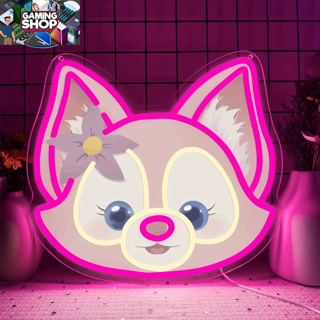 DISNEY LINABELL NEON Light Sign Cartoon Animal Wall Decor Usb Powered ...