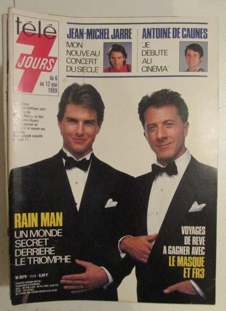 PROGRAMME TÉLÉVISION TÉLÉ 7 JOURS N° 1510 du 6 au 12 Mai 1989 CRUISE HOFFMAN EUR 5,00 - PicClick FR