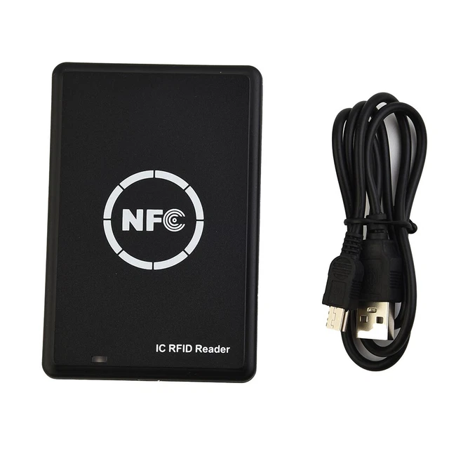 RFID DUPLICATOR 125KHZ Key-Fob NFC Smart Card Reader Writer Encrypted ...