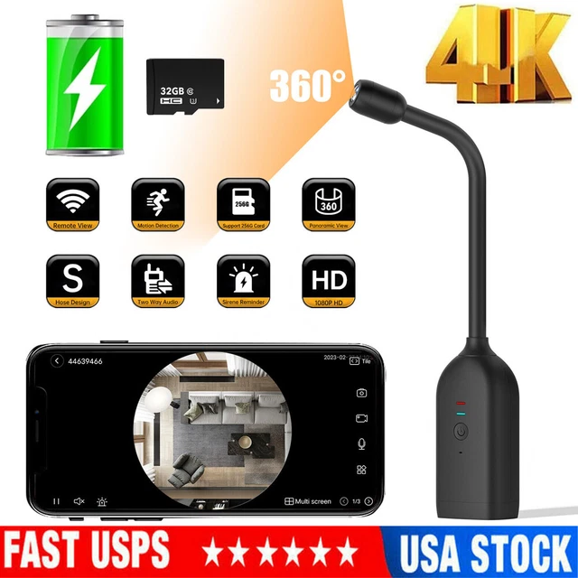 MINI WIFI SPY Camera 4K Security Hidden Nanny Cam DVR DIY Wireless ...