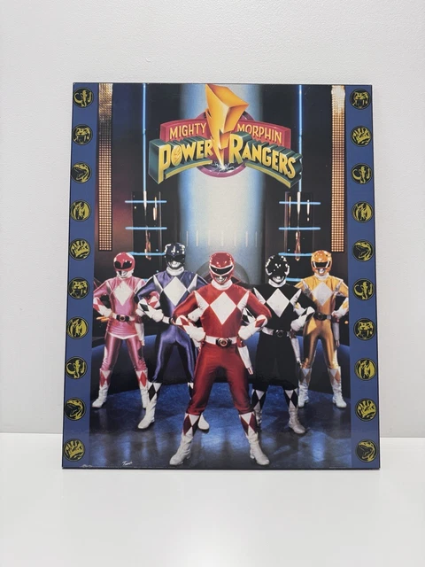 VINTAGE MIGHTY MORPHIN Power Rangers Poster Board Wall Plaque TRENDS ...