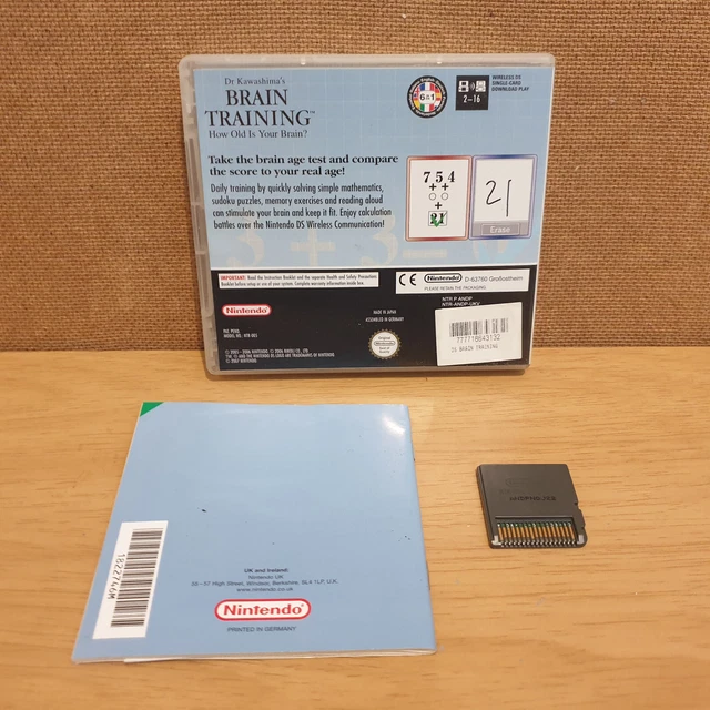 DR KAWASHIMA'S BRAIN Training - Nintendo DS PAL Complete with Manual £2 ...