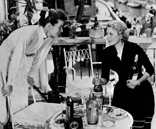 KATHARINE HEPBURN WITH Italian Actress Isa Miranda 1954 OLD PHOTO $9.00 ...