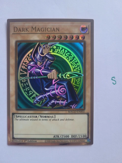 YUGIOH DARK MAGICIAN Premium Gold Rare 1st Ed NM MAGO-EN002 $14.00 - PicClick AU