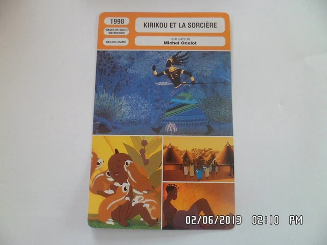 CARTE FICHE CINEMA 1998 Kirikou Et La Sorciere EUR 2,50 - PicClick FR