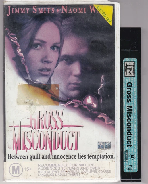 RARE VHS VIDEO Tape GROSS MISCONDUCT Big Box Ex Rental Australian $15.00 - PicClick AU