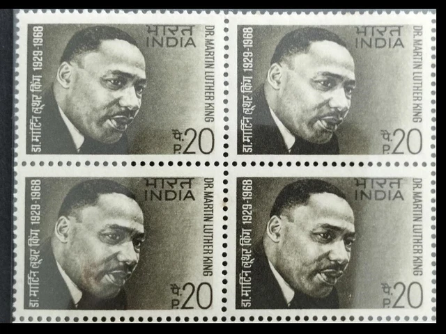 INDIA 1969 STAMP Dr. Martin Luther King Block Of 4. Mnh £4.82 - PicClick UK