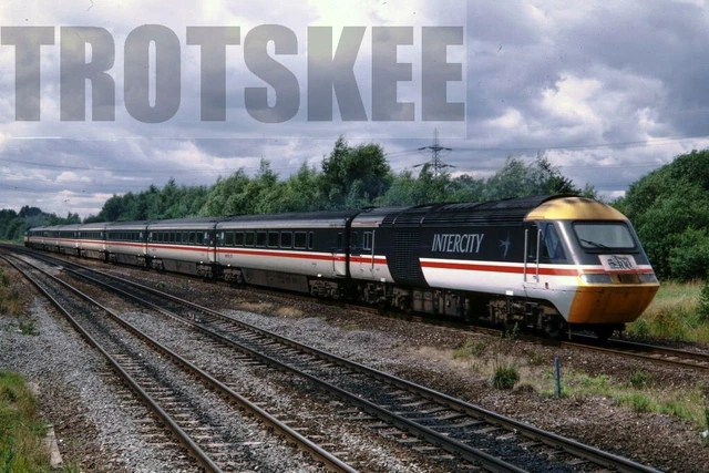 35MM SLIDE BR British Rail Diesel HST Intercity 125 43129 Water Orton ...
